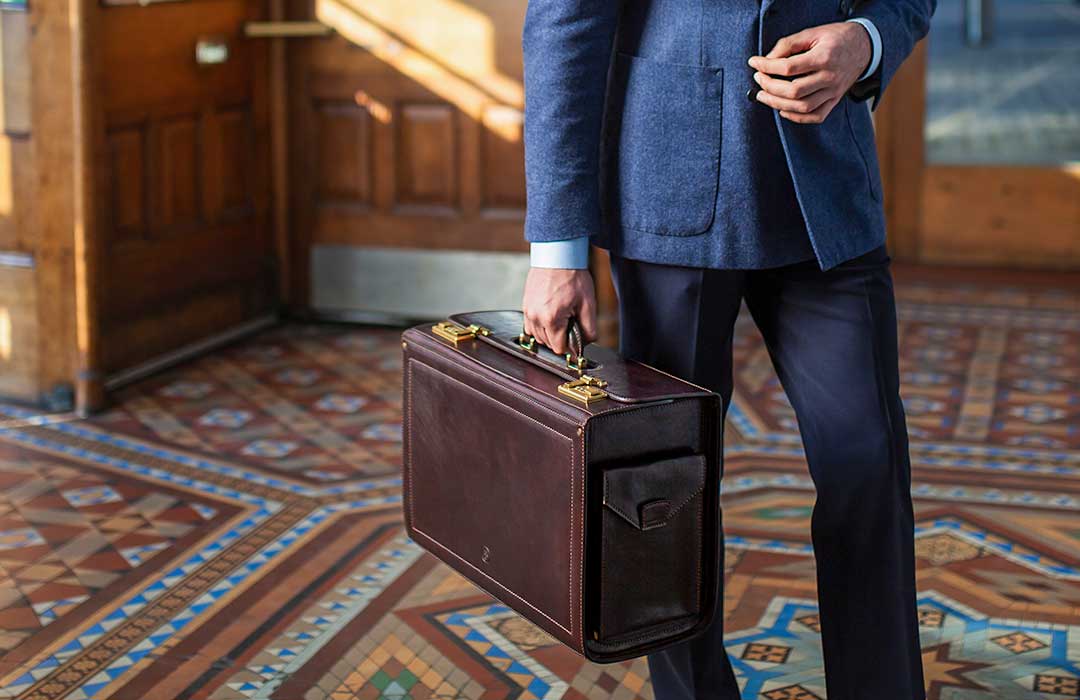 Men's Quality Leather Pilot Case | The Varese | 25 Year Warranty