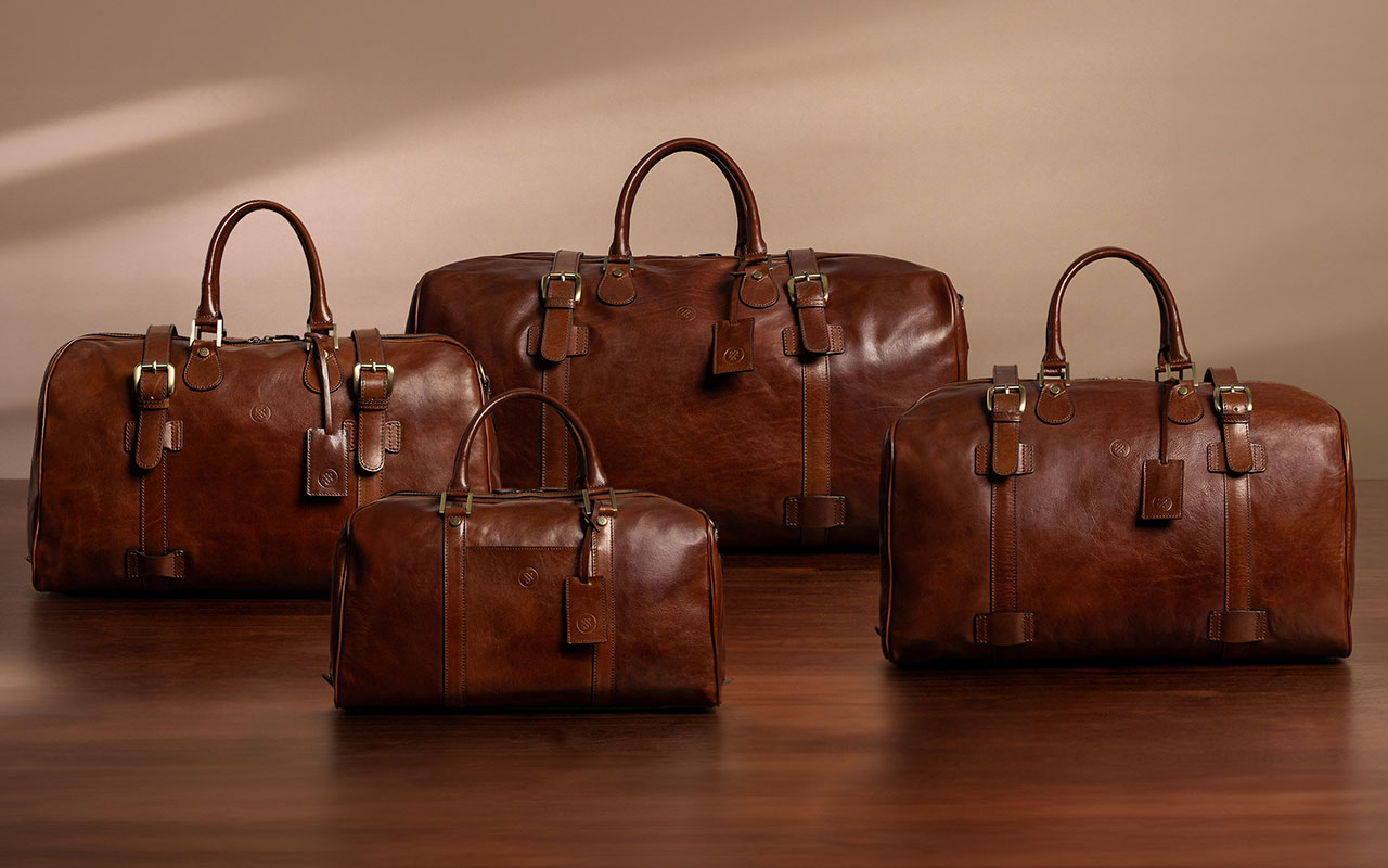 Full Flero Leather Holdall Luggage Set | 4-Piece Travel Collection ...